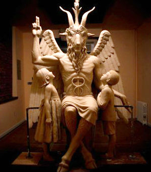 A Satanic Monument Was Briefly But Gloriously Unveiled Outside The Ar