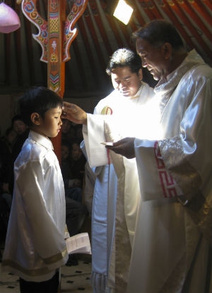 Mongolia celebrates Mass with first native priest - Asia & Pacific ...