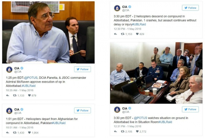 CIA under fire for 'live tweeting' dramatic Bin Laden raid on 5 year ...