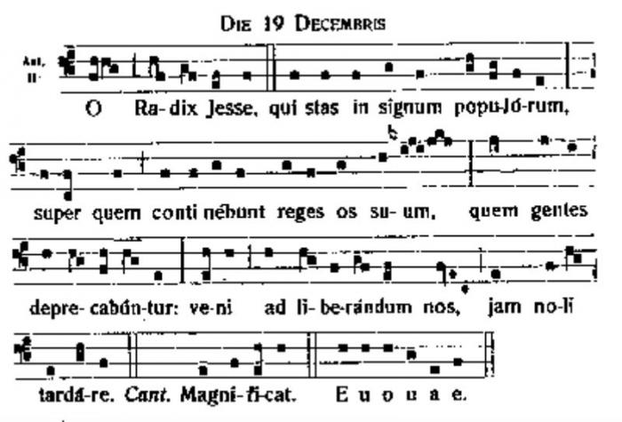 The 'O' Antiphons - O Radix Jesse - Advent & Christmas News - Advent ...